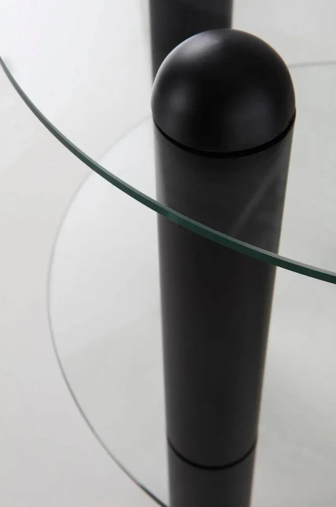 Skleněný kulatý odkládací stolek ø 48 cm Egan – Jotex