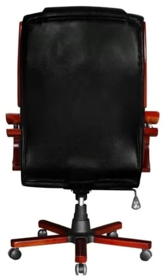 Petromila Kožená manažerská židle s vysokou opěrkou zad