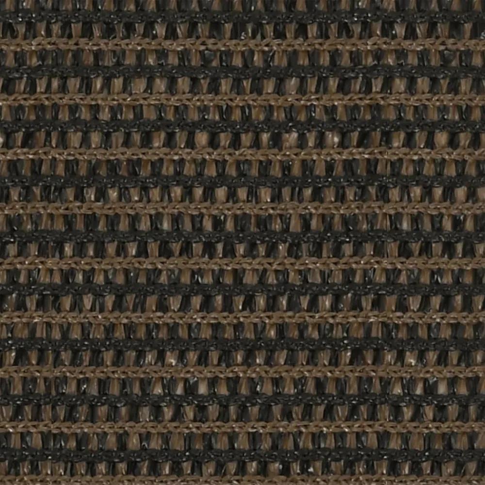 Stínící plachta obdélníková HDPE 2,5 x 5 m Dekorhome Černá