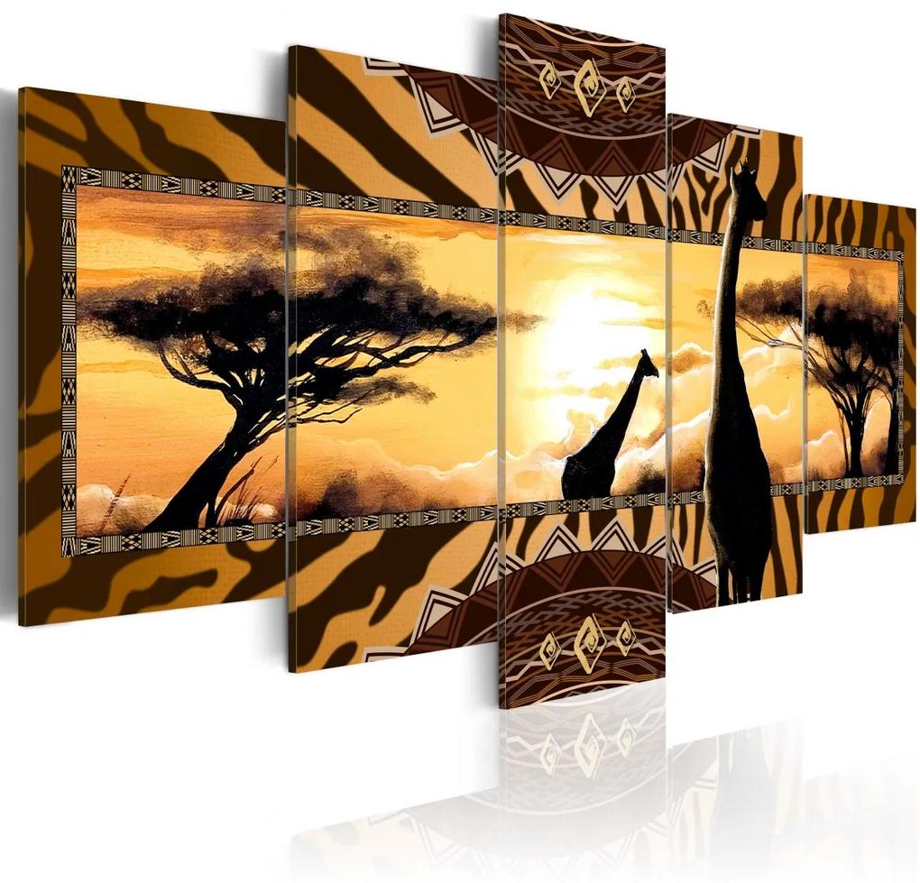 Obraz - African giraffes - 100x50