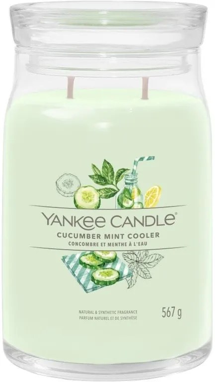 Svíčka yankee candle signature 2 knoty cucumber mint cooler 567 g
