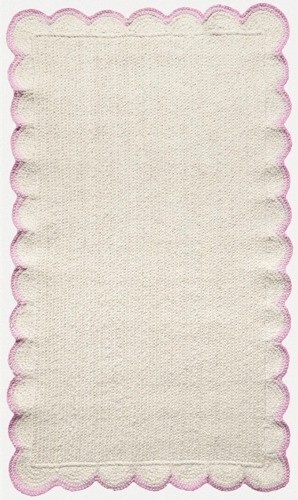Diamond Carpets India, Ručně vázaný kusový koberec Bonnie SM 14 Silver, 160x230, růžová, chodba / předsíň