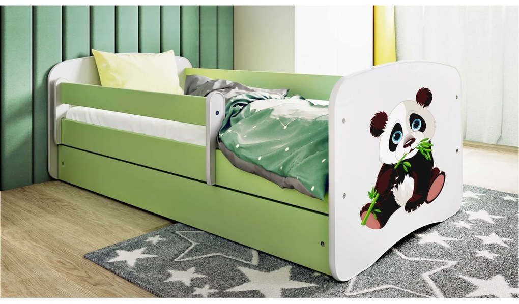Dětská postel Babydreams panda zelená II