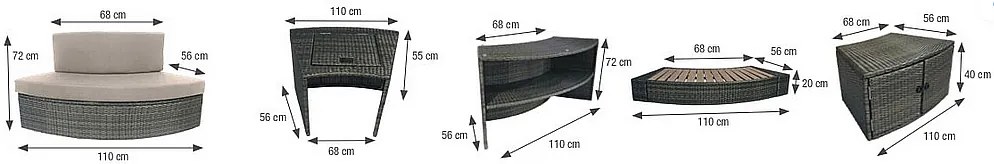 NETSPA Mobilní vířivka SPECIAL SET VITA PREMIUM (1100L)