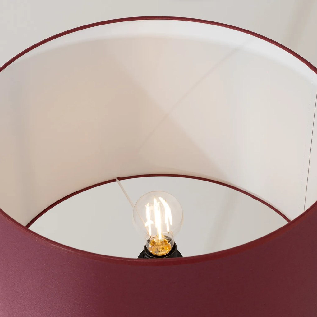 Sollux Lighting Stojací lampa NEVIA vínová