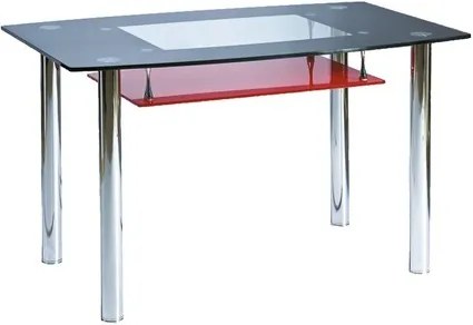 Stůl TWIST černo/červený