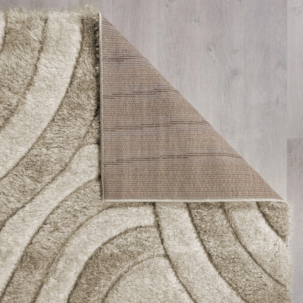 Kusový koberec Indulgence Velvet Carved Natural, 80x150, béžová, obývacia izba, Flair Rugs
