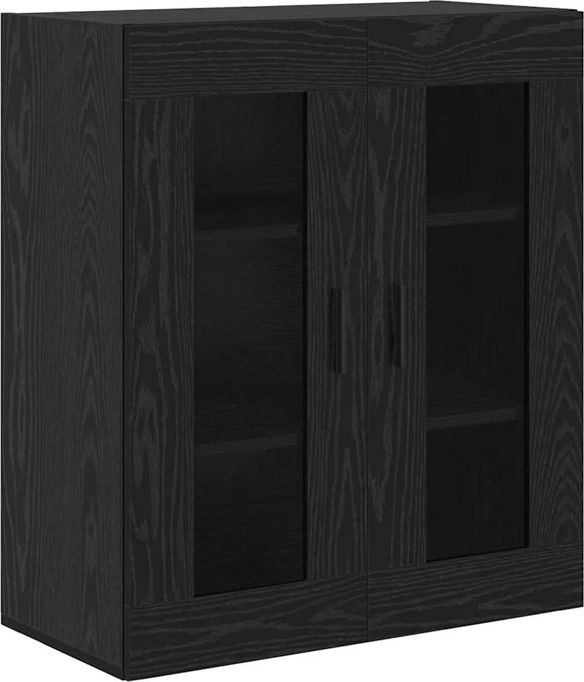Vysoký bufet 2 ks Černý dub 69,5 x 34 x 180 cm Kompozitní dřevo 3403182