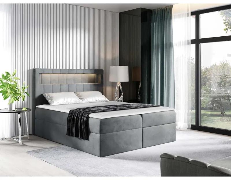 Kontinentální posteľ Ruletka, Rozměr postele: 200x200, Barva:: ekokůže Soft 011 (černá)