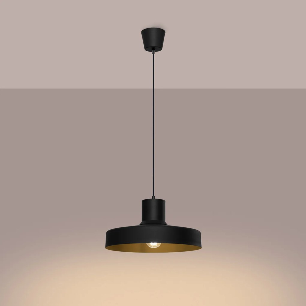 Sollux Lighting Závěsné svítidlo BILO černé