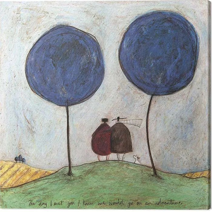 Obraz na plátně Sam Toft - The Day I Met You, (30 x 30 cm)