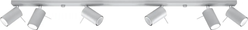 Sollux Lighting Stropní svítidlo RING 6L šedé