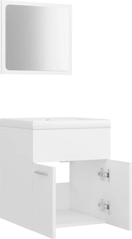 Set koupelnového nábytku bílý dřevotříska 3070856