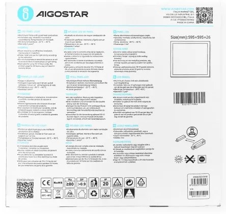 Aigostar - LED Podhledový panel LED/40W/230V 6500K 60x60cm bílá