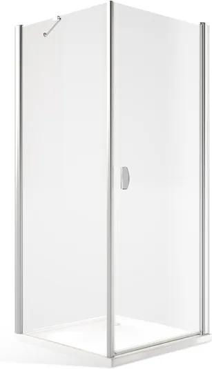Obdélníkový sprchový kout 900x800 mm
 - Čtvercový nebo obdélníkový sprchový kout DCO1+DB - otevírací  dveře s pevnou stěnou Roltechnik OUTLET
