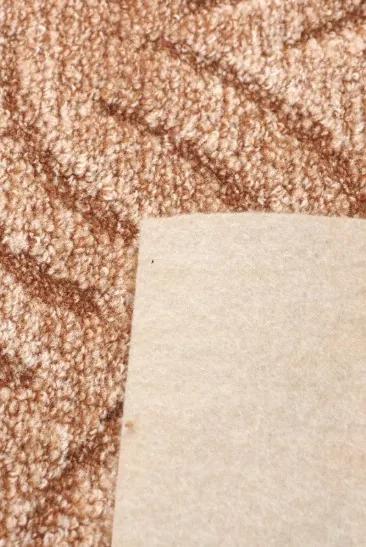 IVC Metrážový koberec Riverton 283 koňaková BARVA: Hnědá, ŠÍŘKA: 3 m, DRUH: scroll