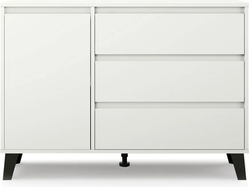 Komoda Borg 1d3s bílá