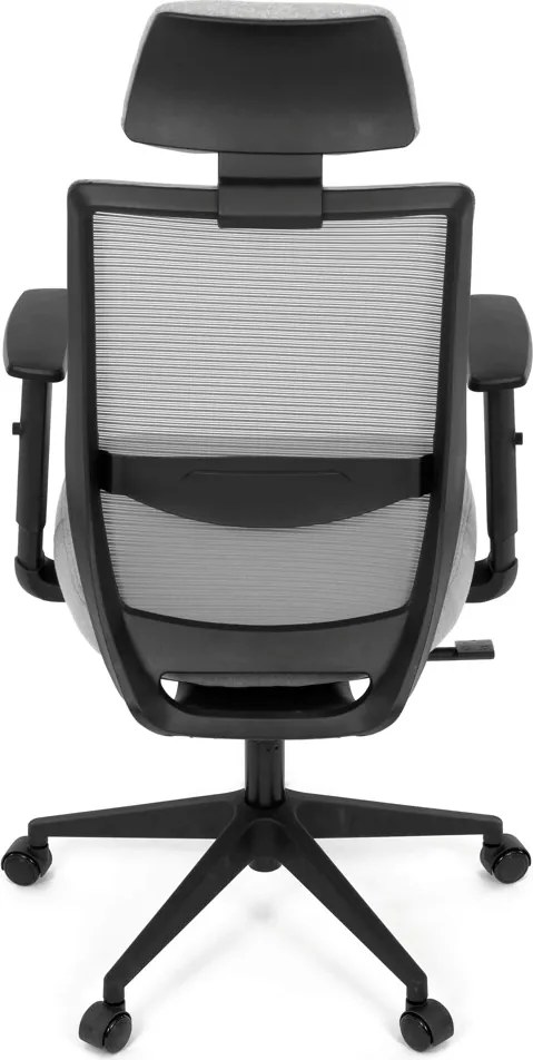 Ergonomická kancelářská židle AURELIE - šedá síťovina