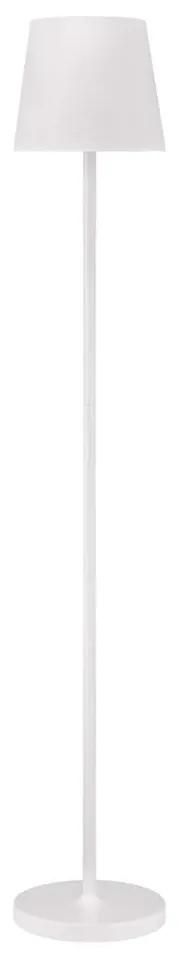 Bílá LED stmívatelná stojací lampa (výška 135 cm) Dorian – Remember