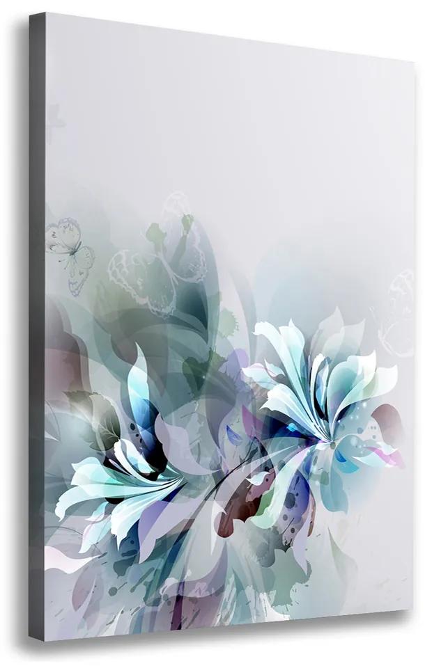 Wallmuralia Foto obraz na plátně Abstraktní květiny 70x100 cm