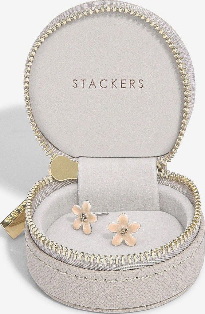 Cestovní krabička na šperky Stackers Oyster mini růžová