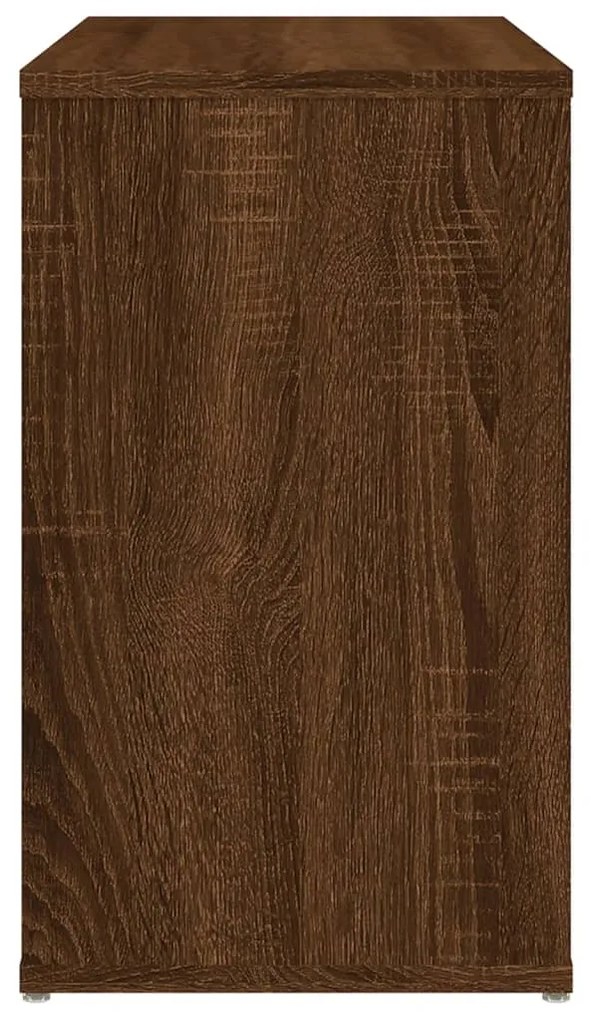 Odkládací skříňka hnědý dub 60 x 30 x 50 cm kompozitní dřevo