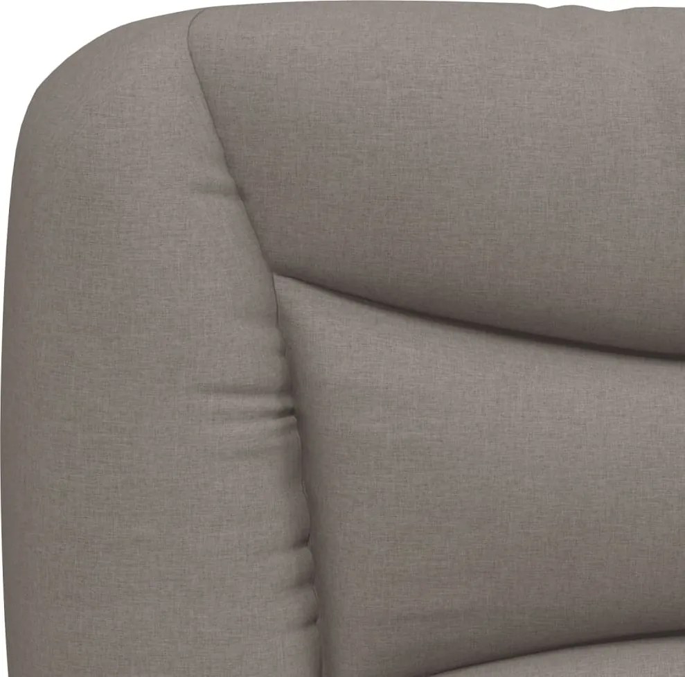 Postel s matrací Hvar taupe 120 x 200 cm textil 3208524