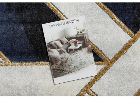 Dywany Luszczow Kusový koberec EMERALD EXCLUSIVE 1015 mramor, geometrický tmavě modrý / zlato Rozměr koberce: 240 x 330 cm
