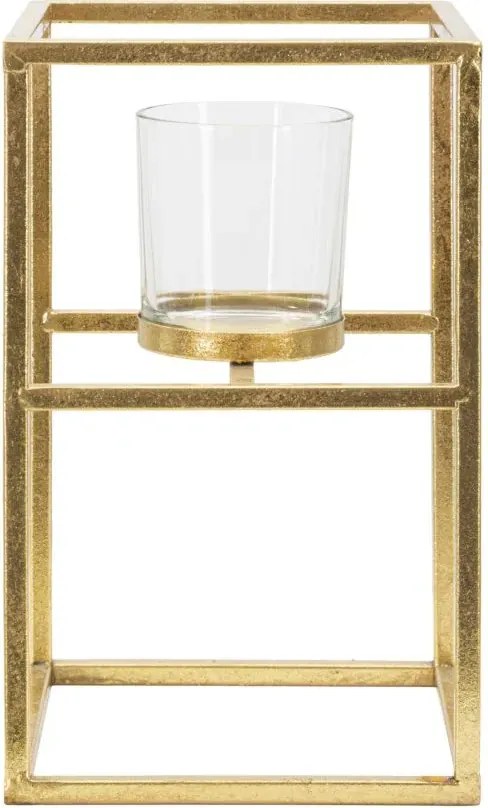 Svícen Elegant 25 cm zlatý