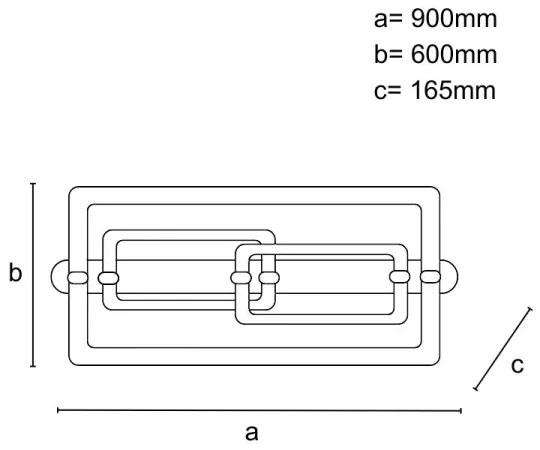 LED Stmívatelné stropní svítidlo LED/280W/230V 3000-6500K + dálkové ovládání