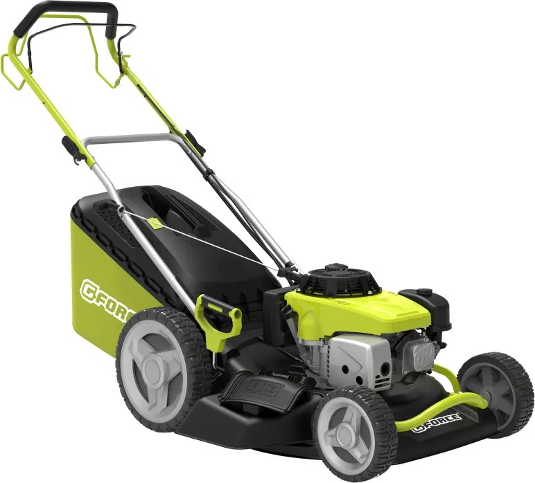 Benzínová sekačka G-Force XSZ51A/M 4v1 s motorem Loncin 224 cm³ – pohon General Transmissions, ocelové tělo 1,7 mm, koš 60 l | 51 cm záběr | 7 výšek sečení - Dgarden.cz
