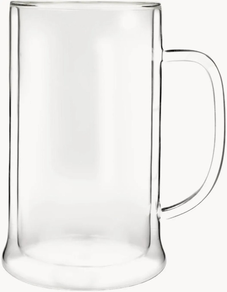 Sada sklenic na pivo z borosilikátového skla Amo, 2 díly