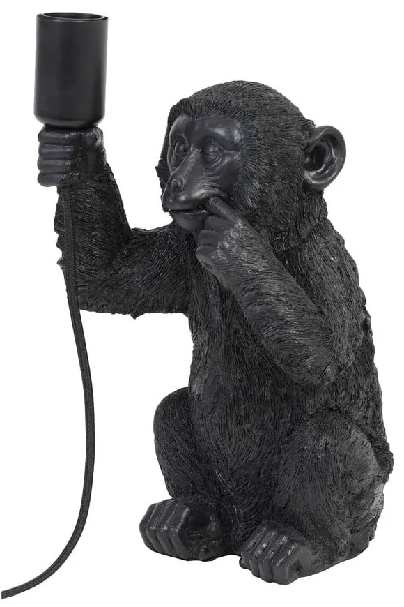 Černá stolní lampa (výška 34 cm) Monkey – Light & Living