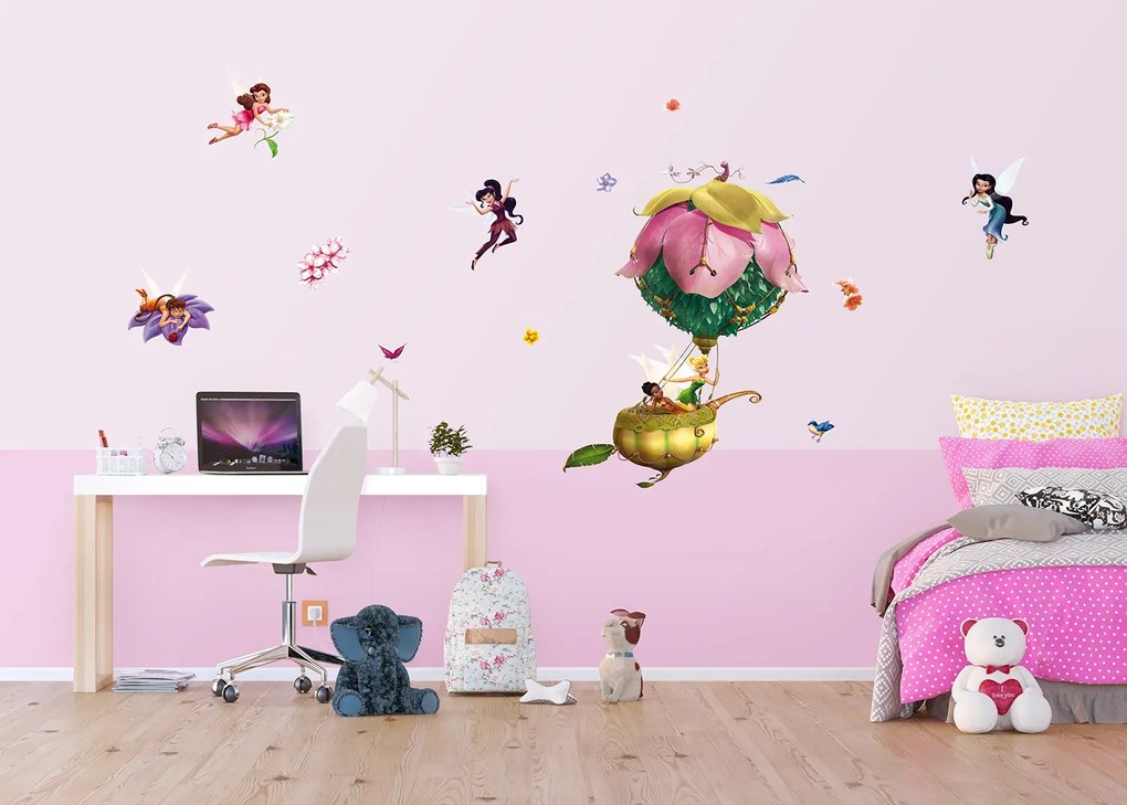 Dětská samolepka na zeď Disney Víly v Balónu | 65 x 85 cm | DDK884
