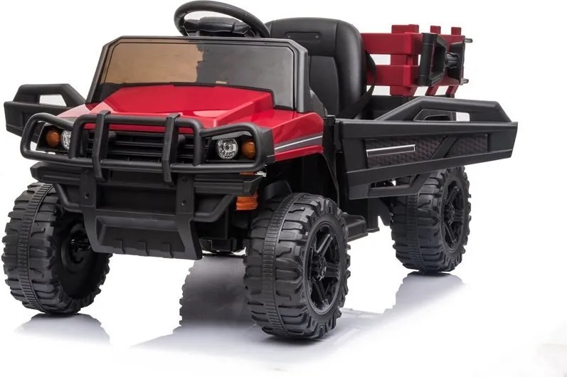 LEAN CARS Bateriové autíčko BDM0926 LED MP3 dálkové červené