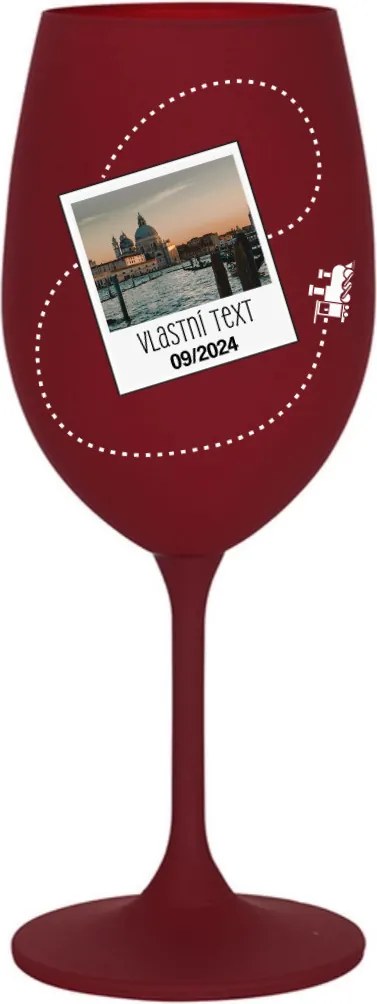 Personalizovaná sklenice s fotkou a cestovatelským motivem