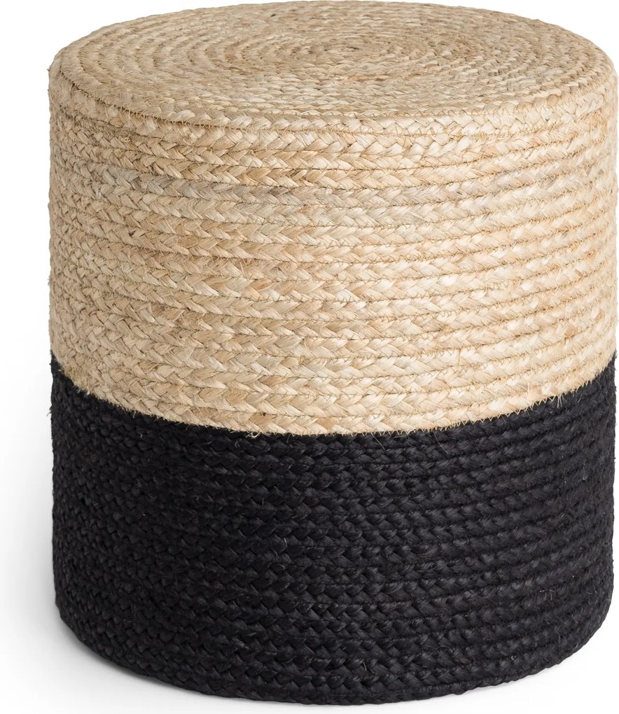 Hanse Home Sedací vak LOOMA POUF 106237 Beige/Black - 40x40 cm