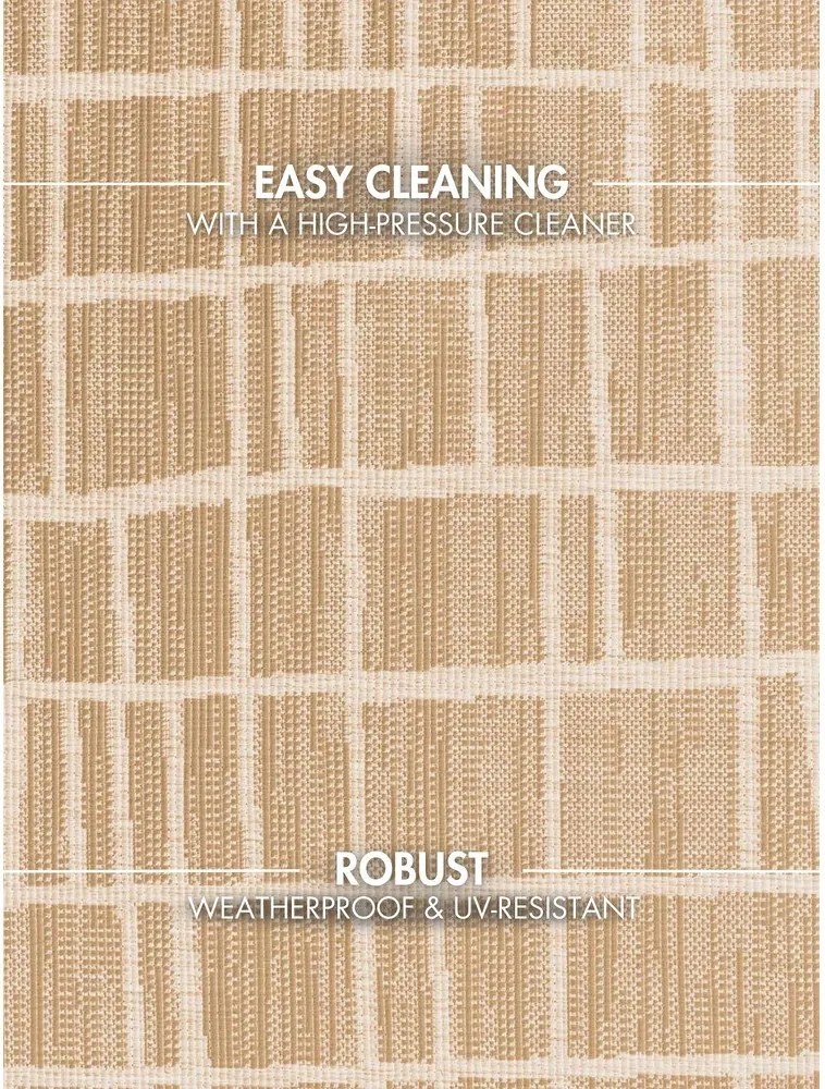 Krémový/v přírodní barvě kulatý vnitřní a venkovní koberec ø 200 cm Haringey Crouch – Ted Baker
