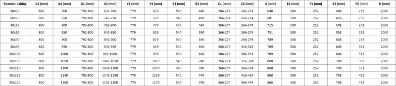 Mexen Lunar, L Duo výklopný sprchový kout 80 x 70 cm, 8mm čiré sklo, profil růžové zlato, 834L-080L-070P-60-00