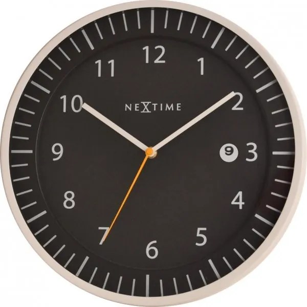 Nástěnné hodiny 35 cm QUICK BLACK