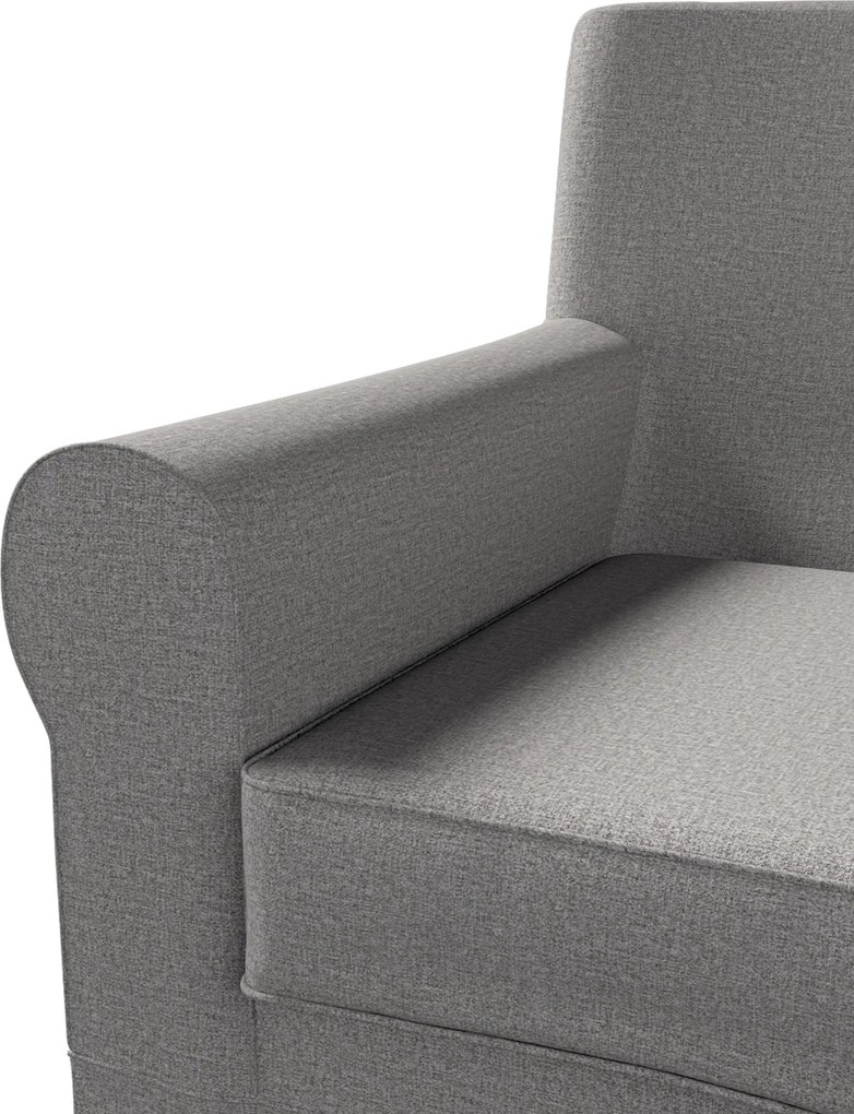 Potah na křeslo IKEA Ektorp Jennylund barva šedá látka pletený vzor