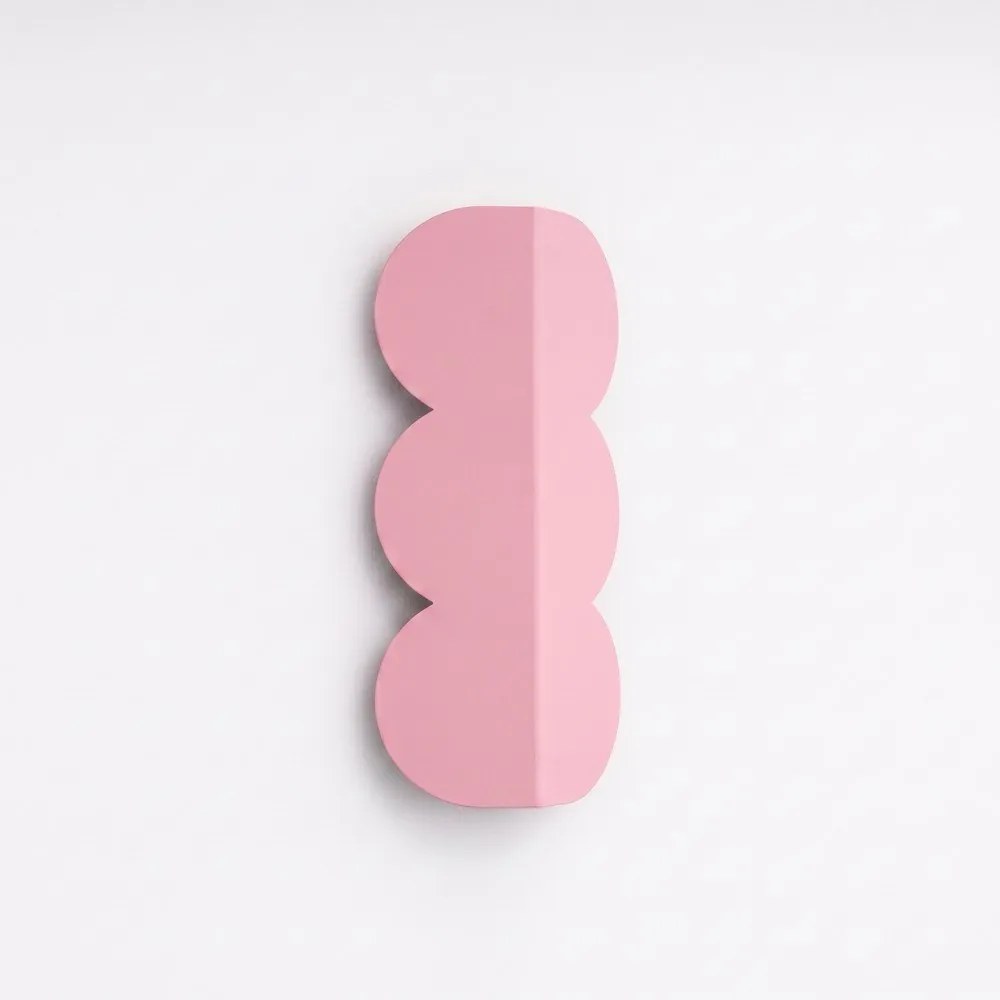 Růžové hliníkové nástěnné svítidlo BISCUIT – Thoro