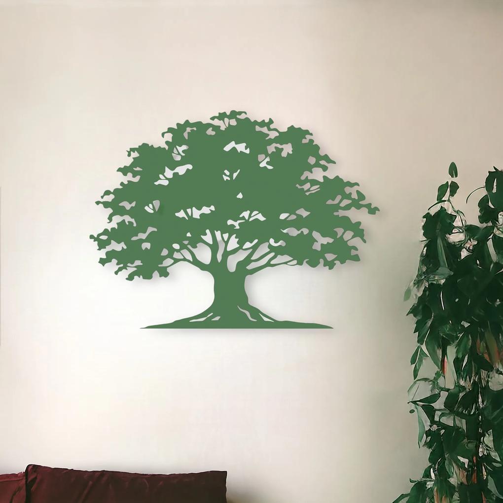 Strom života 17 - kovový obraz na zeď Velikost: 50cm, Barva: Green