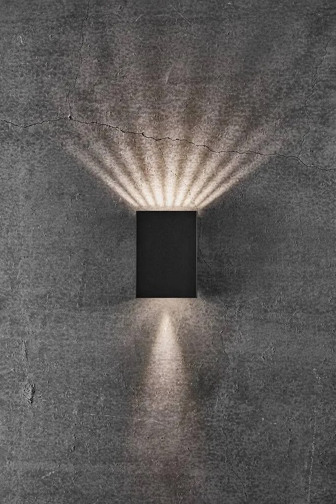 NOR 2019041003 Venkovní nástěnné svítidlo Fold 10 2x3,5W LED černá čirá - NORDLUX