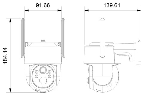 Immax NEO 07804L-Chytrá venk. solár. kamera sen. SENTRY 9000mAh Wi-Fi Tuya IP65