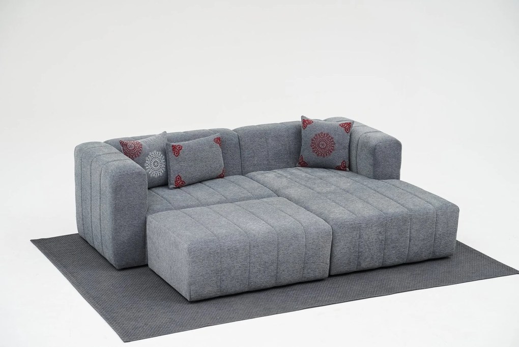 Hanah Home Rohová pohovka BEYZA MINI pravá šedá