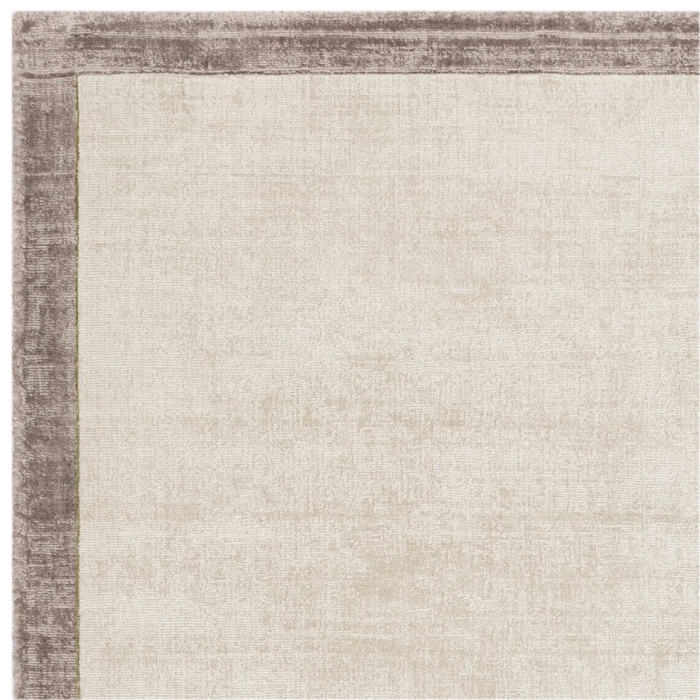 Černý koberec Ife Border Charcoal Silver Rozměry: 160x160 cm