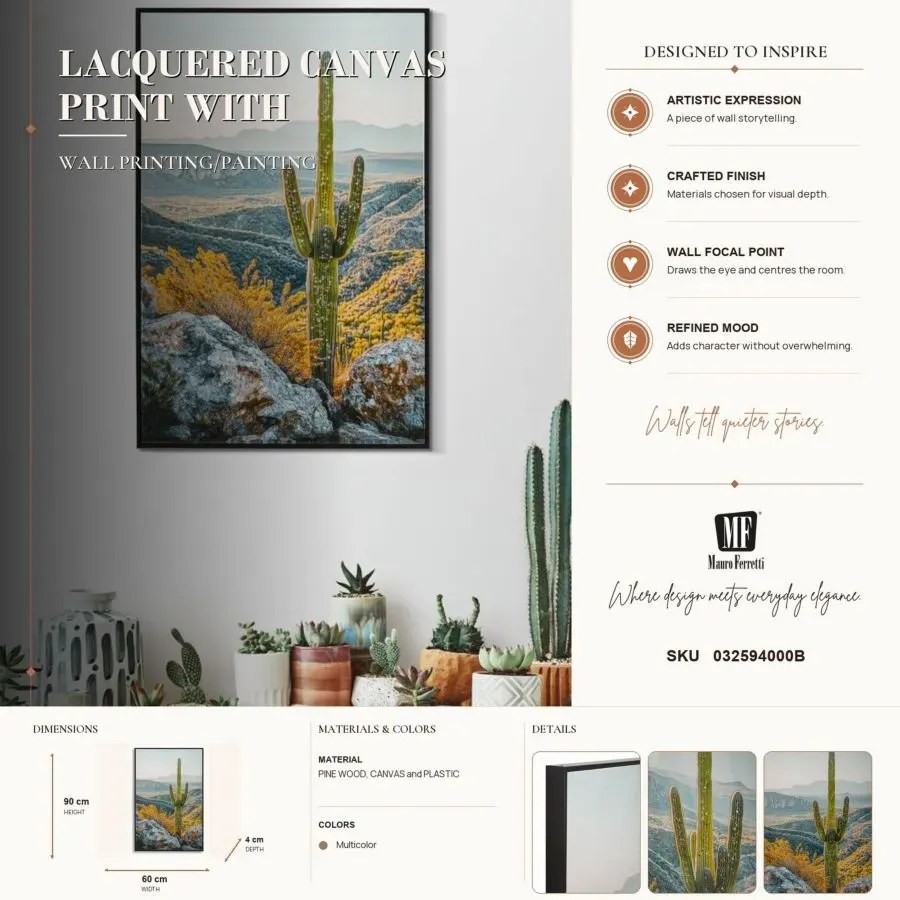 Obraz Cactus B 60x90 cm vícebarevný
