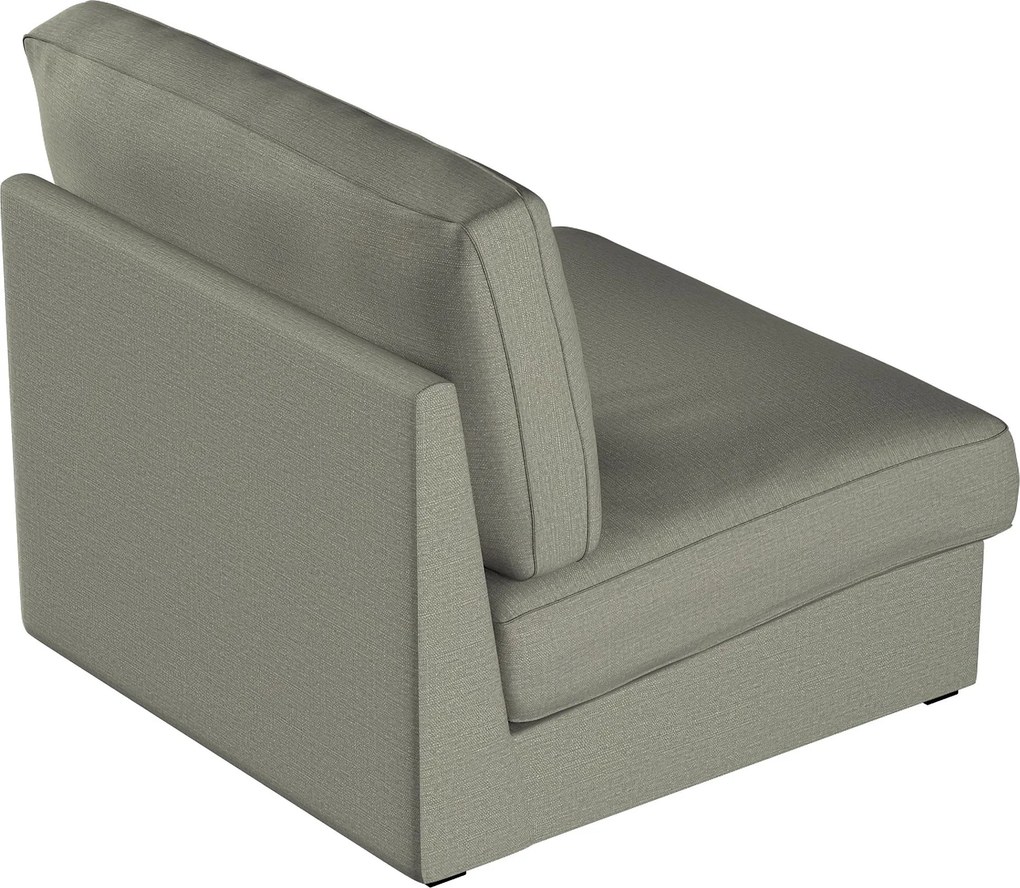 Potah na neskládací křeslo IKEA Kivik barva šedá látka pletený vzor