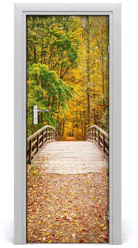 Fototapeta na dveře les podzim 85x205 cm